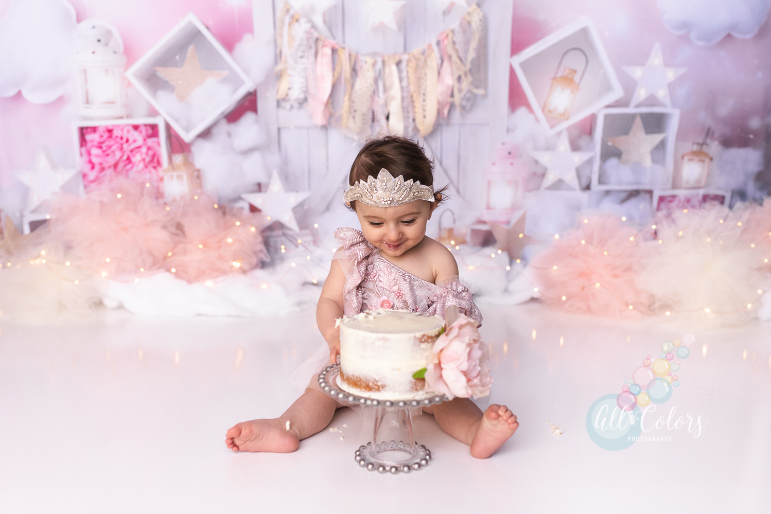 San Diego Cake Smash - Amelia - All Colors Photography