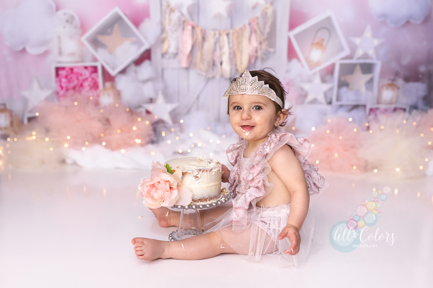 San Diego Cake Smash - Amelia - All Colors Photography